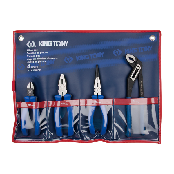 GT-42104GP01 - King Tony 4Pc Plier Set – Garage & Tool Supplies