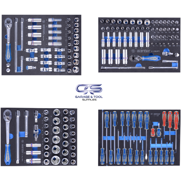 GT-934-010MRV - King Tony Tool Trolley 7 Drawer 286pc – Garage & Tool Supplies