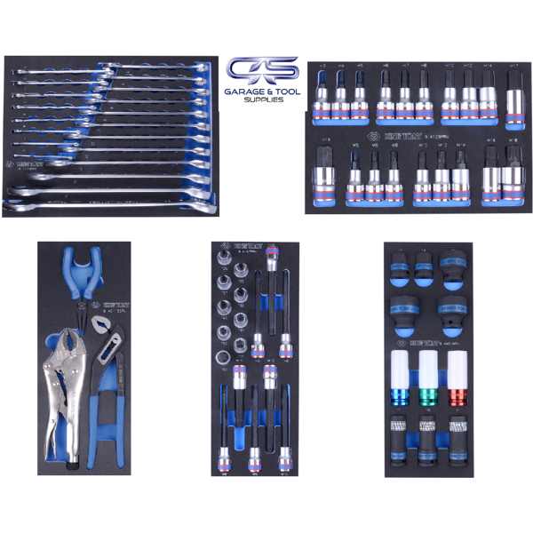 GT-934-010MRV - King Tony Tool Trolley 7 Drawer 286pc – Garage & Tool Supplies