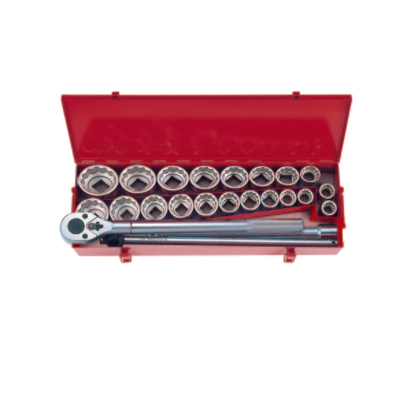 GT-6224CR - Socket Set 24pc 3/4″ Combination Metric – Garage & Tool ...