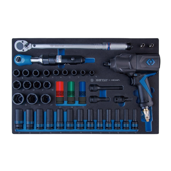 GT-9-44805AMPV - 1/2″ Impact Socket Set with 41 Pieces and EVA Foam Ca ...