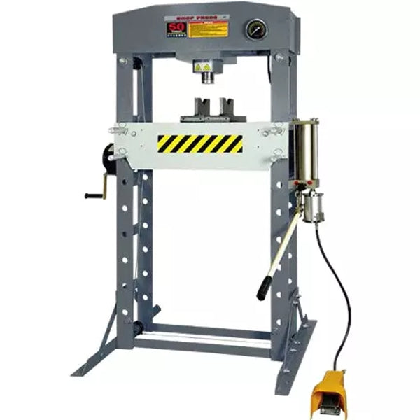 GT-YSD0811CE - 50 Ton Air hydraulic foot operated workshop press Two s ...
