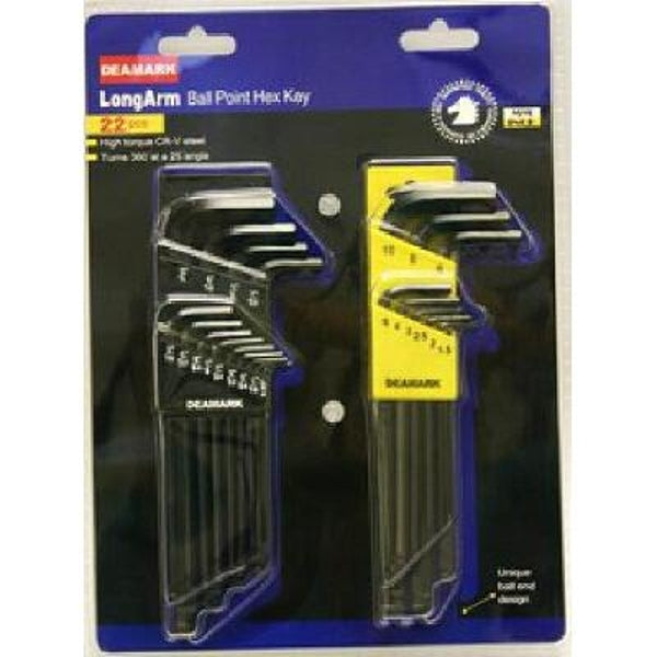 GT-DHEX2 - Deamark Hex Ball Point Allen Key Set 22 Piece MET1.5-10/IMP ...