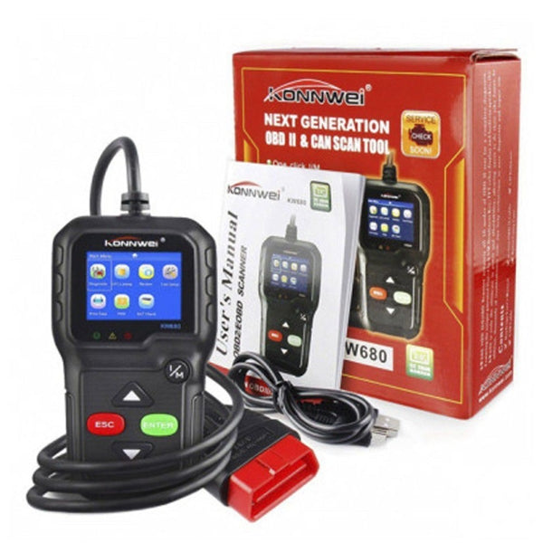 GT KW680 Konnwei Diagnostic Scan Tool OBDII Engine Codes Live Dat GT KW680 Konnwei Diagnostic Scan Tool OBDII Engine Codes Live Dat