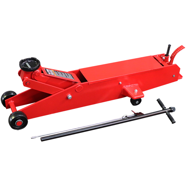 GT-QYW10 - 10-Ton Long Wheel Base Trolley Jack – Heavy Duty Hydraulic ...