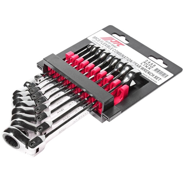JTC-3448 - 9pcs Flexible Combination Gear Wrench – Garage & Tool Supplies
