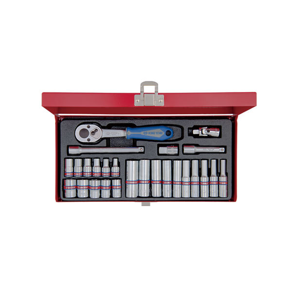 GT-2526SR - King Tony 1/4''Dr. 6Pt Socket Set Imperial – Garage & Tool ...